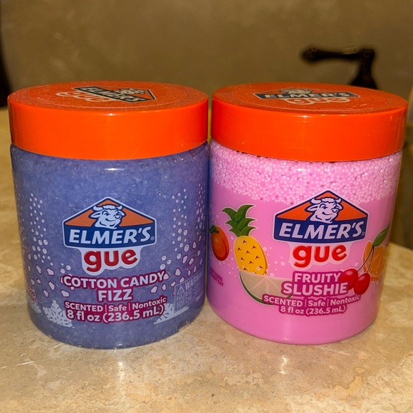 Toys | Elmers Gue Premade Slime Scented Fruity Slushie Cotton Candy ...